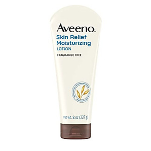 Aveeno Skin Relief Moisturizing Lotion for Very Dry Skin with Soothing Triple Oat & Shea Butter Formula, Dimethicone Skin Protectant Helps Heal Itchy, Dry Skin, Fragrance-Free, 8 fl. oz