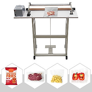 22.83" Foot Pedal Impulse Sealer heat sealing machine,Plastic Bag sealer AC220V,Foot-pedal Sealer 0.6mm Sealing Width