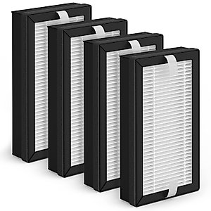 Air filter Replacement Compatible with EyeVac Air 2in1 Air Puri-fier, 2-in-1 H13 True HEPA and Carbon Filter(4-pack)