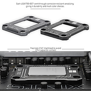 Thermalright Intel 13/14th Generation LGA1700 Anti-Bending Buckle,Curved Pressure Plate,CPU Fixing Buckle,CPU Stress Bending Correction Fixer, Fully Fitted and Fixed Without Trace Installation (Black)