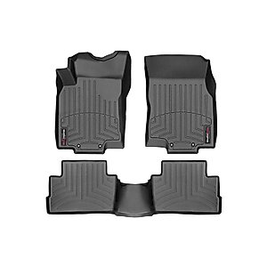 WeatherTech Custom Fit FloorLiners for Nissan Rogue Sport - 1st & 2nd Row (441172-1-2), Black