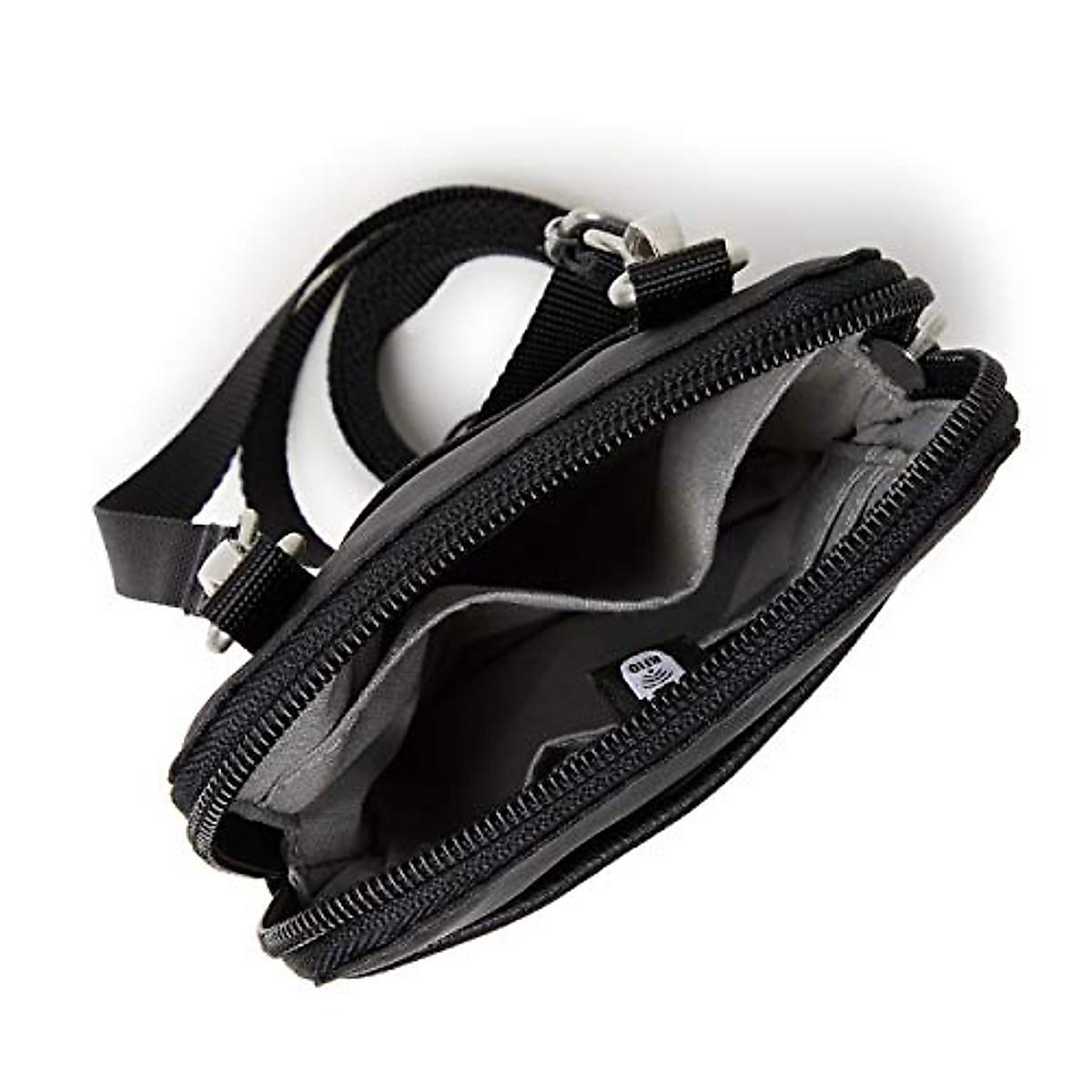 Baggallini BG Arlington Mini Bag - Stylish, Lightweight, Adjustable-Strap Purse With Multiple Pockets and RFID Protection, Black