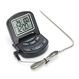 Okuyonic Probe Digital Durable Highly Accurate Cooking Timer Kitchen for Home, Digital Meat Food Thermometer, Kitchen Cooking Thermometer with Timer for Cooking