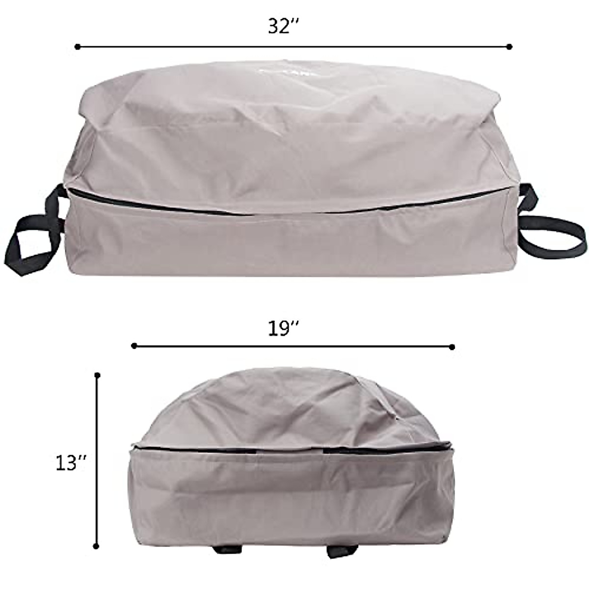 KISLANE Grill Cover/Bag for Coleman Roadtrip 285, Heavy Duty and Waterproof Carrying Bag Compatible with Coleman Roadtrip 285 for Outdoor Camping, BBQ, Gatherin (Grey)