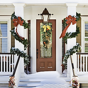 Christmas Decorations Merry Christmas Wreath Decor Hanging Garland Winter Holiday Xmas Home Deco