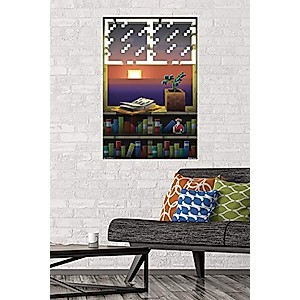 Trends International Minecraft - Window Wall Poster, 22.375" x 34", Unframed Version