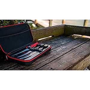 BUBBA Multi-Flex Interchangeable Blade, with Non-Slip Grip Handle, 4 Ti-Nitride S.S. Coated Non-Stick Blades and Case for Fishing