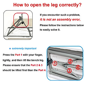 deaciber 2PCS 6ft Folding Benches Heavy Duty for Garden Picnic BBQ Party Camping Dining Seat