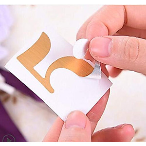 Wedding Party Number Stickers for Table Card Accessories Decorative self-adhensive Number Sticker 1-10