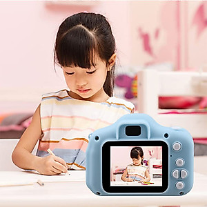 Children's Digital Camera HD Cartoon Can Take Pictures of Children Mini Children's Camera (Blue)
