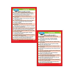 Super Duper Publications | What Would You Do at School If… Fun Deck | Social Skills Flash Cards | Educational Learning Materials for Children