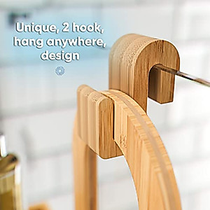 3 Tray Bamboo Shower Caddy, The Perfect Over Shower Head Or Over Door Shower Caddy. Unique Among Shower Caddies, It Comes With An Additional Hook, Allowing It To Be Hung Anywhere In Your Shower
