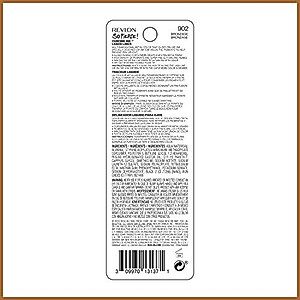 Revlon So Fierce! Chrome Ink Liquid Eyeliner, Longlasting Bold Metallic Pen Liner with Dip Ink Cap for Pearl, Shimmer Blend, 902 Bronzage, 0.03 oz.