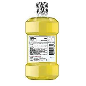 Listerine Original Oral Care Antiseptic Mouthwash with Germ-Killing Formula to Fight Bad Breath, Plaque and Gingivitis, 500 mL (Pack of 2)