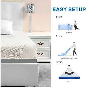 Irvine Home Collection California King Size 10-Inch, Gel Memory Foam Mattress, Medium Firm Feel, Breathable, Cool Sleep and Pressure Relief, CertiPUR-US Certified, Temperature Balanced