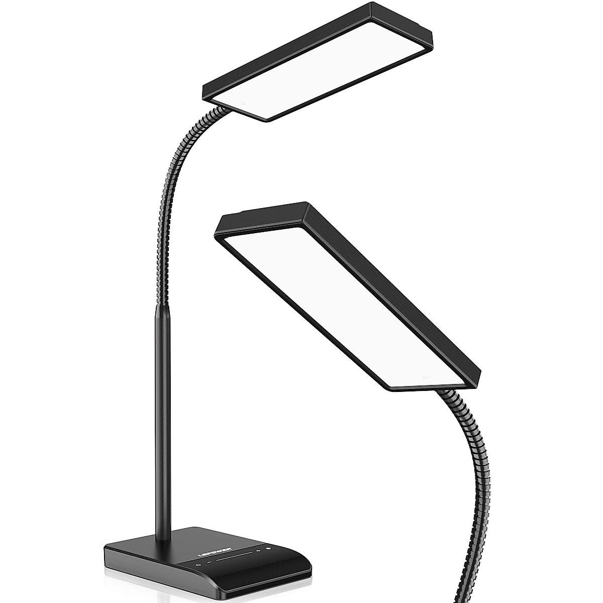 LEPOWER Desk Lamp, 800LM LED Desk Lamp for Home Office, 12W Reading Lamp for Desk, Eye-Caring Desk Light, Touch Table Lamp, Gooseneck Lamp, 50 Lighting Modes, Bright Desk Lamps for Bedroom, Study Room