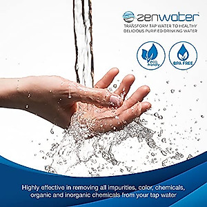 Zen Water – Genuine Micro Ceramic Dome Filter Replacement Exclusively for Zen Water Filter System, Portable Water Purification System Filter