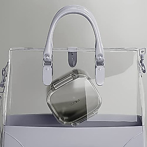 Retainer Case, Retainer Cleaner Case, Unique Denture Bath with Drain Tray, Suitable for Dentures, Denture Bridges, Partial Dentures, Traditional Braces, Etc. (Black)