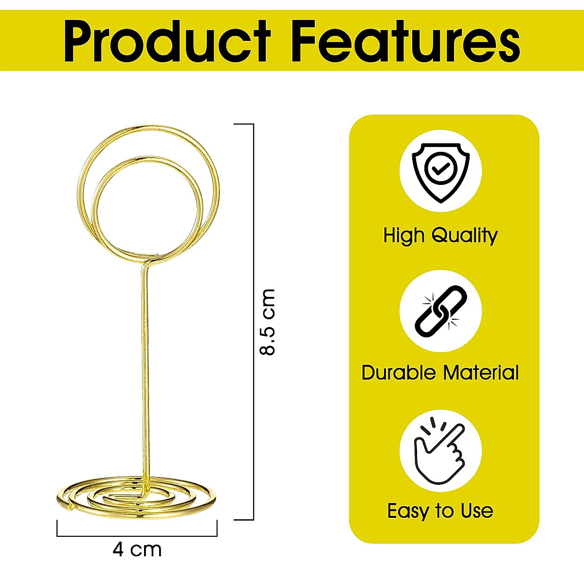 1 to 20 Table Numbers with Holders Base for Wedding Banquet Party Table Home Birthday DecorationPlace Card Holders