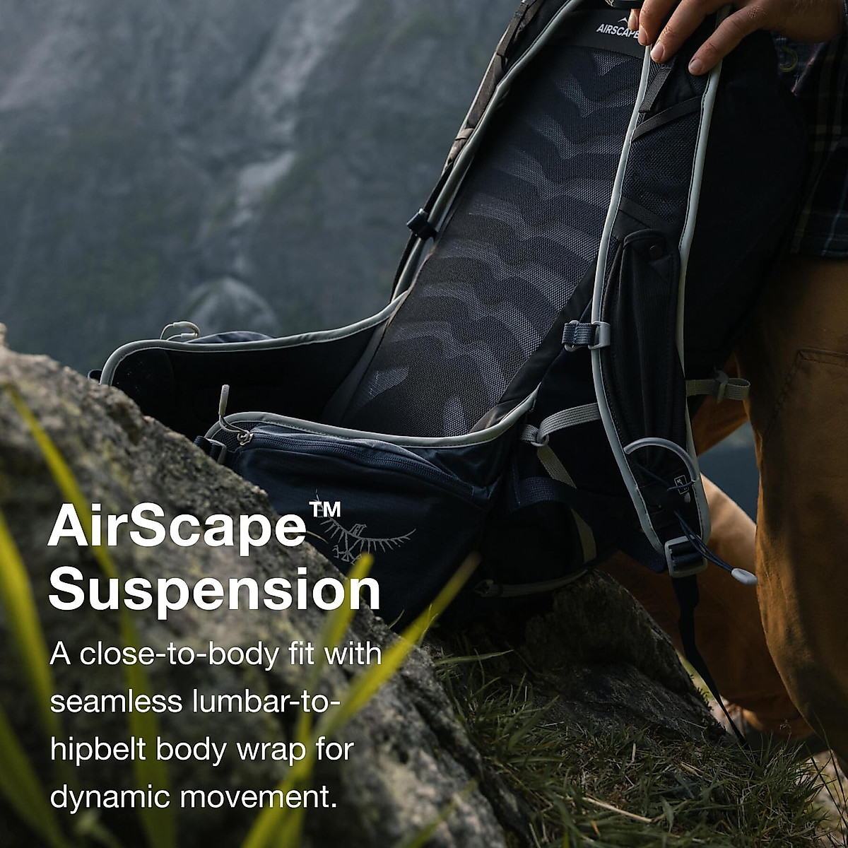 Osprey Tempest 40L Women's Hiking Backpack with Hipbelt, Stealth Black, WM/L