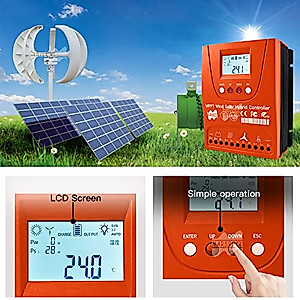 Mars Rock 3000w Regulator Max Wind 1500w Max Pv 1500w Mppt Wind Solar Hybrid Controller Bluetooth Android App