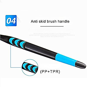 Kiminors dobrygalpe Charcoal Toothbrush Soft Toothbrush Adult Household Cleaning Toothbrush,Black, 30 * 200 * 150 MM
