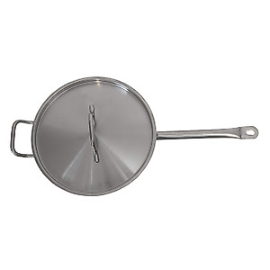 Update International SSAU-7 Saute Fry Pan, 7 quarts, Silver