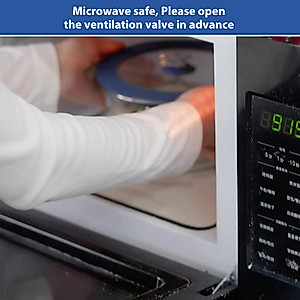 2 Pack Replacement Lids for Pyrex 7201-PC 4 Cup Glass Containers Mixing Bowl Silicone Storage Cover Leakproof Navy