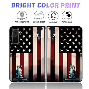 RYUITHDJP for Microsoft Surface Duo 2 Case 8.3" American Flag Design for Microsoft Surface Duo 2 Phone Case Stylish Shockproof Cover