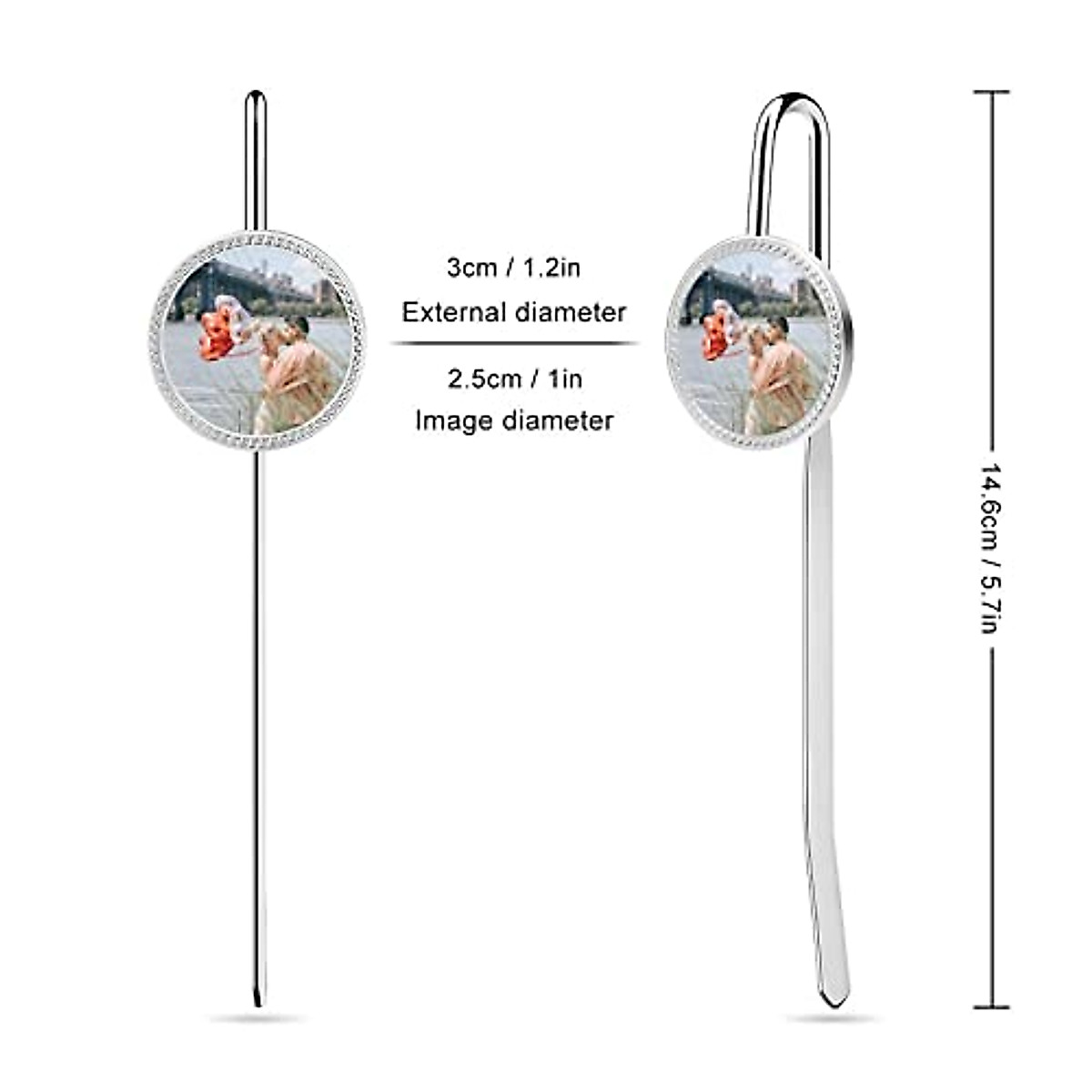 Custom Metal Bookmark Personalized Photo Bookmark Add Your Customized Photo Picture Text Bookmarks Design Standard Size for Women Men Teacher Student Work