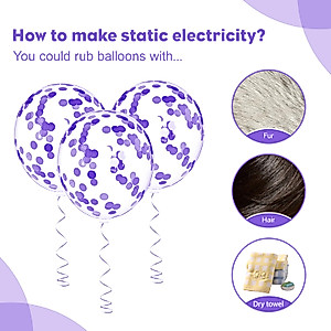 Purple Balloons Set, 60 Pieces 12 Inches Metallic Chrome Purple Balloons Lavender Lilac Balloons Dark Purple Confetti Balloons for Halloween Party Decorations Birthday Bridal Shower