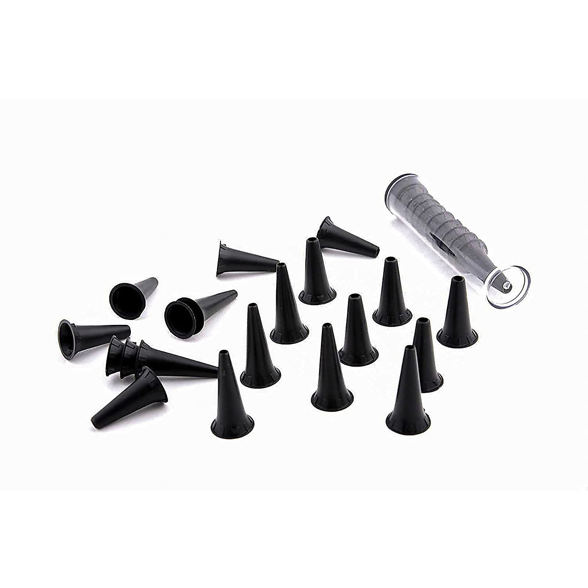 CynaMed Disposable Otoscope Covers (50-Pack) – Plastic Specula Tips, 2.5mm & 4mm Speculum for Otoscope