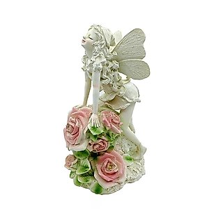 ANXPTIME Solar-Powered Flower Lamp Sturdy Resin Patio Lamp Unique Yard Ornament Garden Light Patio Villas Decoration Solar Lamp Outdoor Solar Light Yard Light Decorative Light