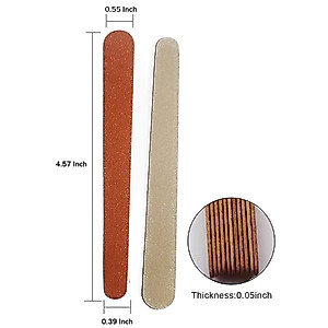 Compact Nail File, Dual Sided Nail Care Tool, Smooths & Shapes Nails, Easy to Use, Compact Emery Boards (Pack of 100)