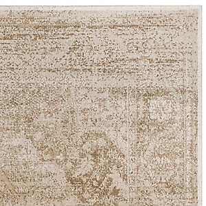 SAFAVIEH Vintage Collection 3'3" x 5'7" Stone VTG159 Oriental Traditional Distressed Premium Viscose Area Rug