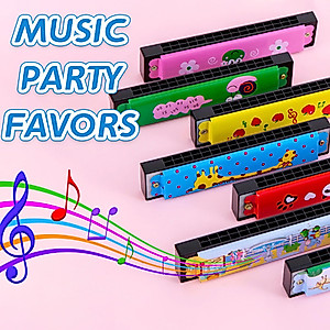 24 Pcs Kids Harmonica Party Favors - Perfect for Birthday Parties, Goodie Bags, and Gifts for Toddlers