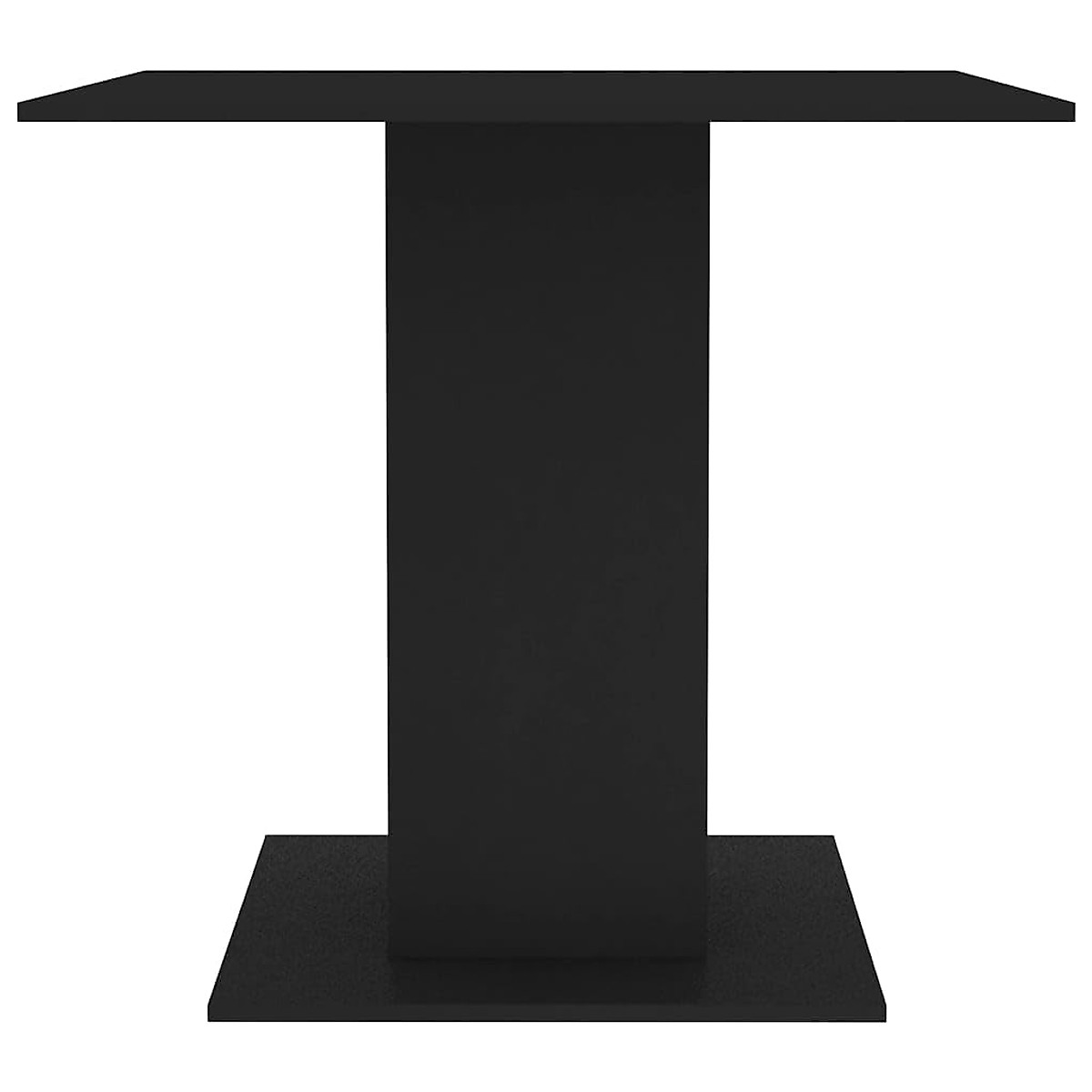 YAFF Dining Table Black 31.5"x31.5"x29.5" Engineered Wood-0253