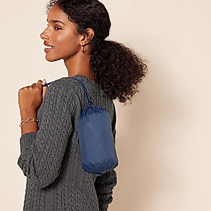 Amazon Essentials Women's Regular-Fit Lightweight Water-Resistant Packable Hooded Puffer Coat (Available in Plus Size), Navy, X-Large