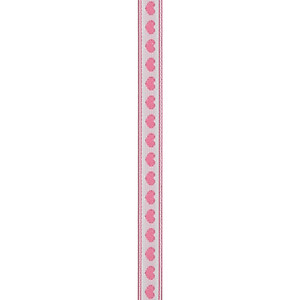Offray, Pink Hearts Craft Ribbon, 1/2-Inch x 9-Feet