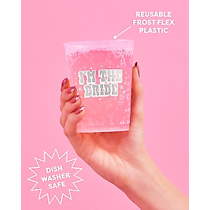 xo, Fetti Bachelorette Party Decorations Last Rodeo Reusable Cups Let's Go Girls - 16 Frost Flex Cups | Nashville Bridal Shower Gift, Cowgirl Bride Bridesmaid Favors