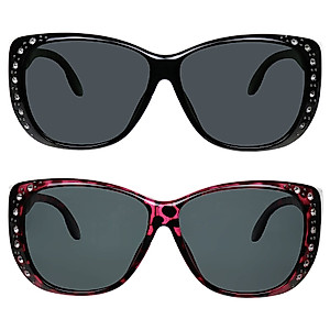 Sunglasses that Fit Over Glasses for Women UV Protection Polarized and Night Vision Fitover Eyeglasses