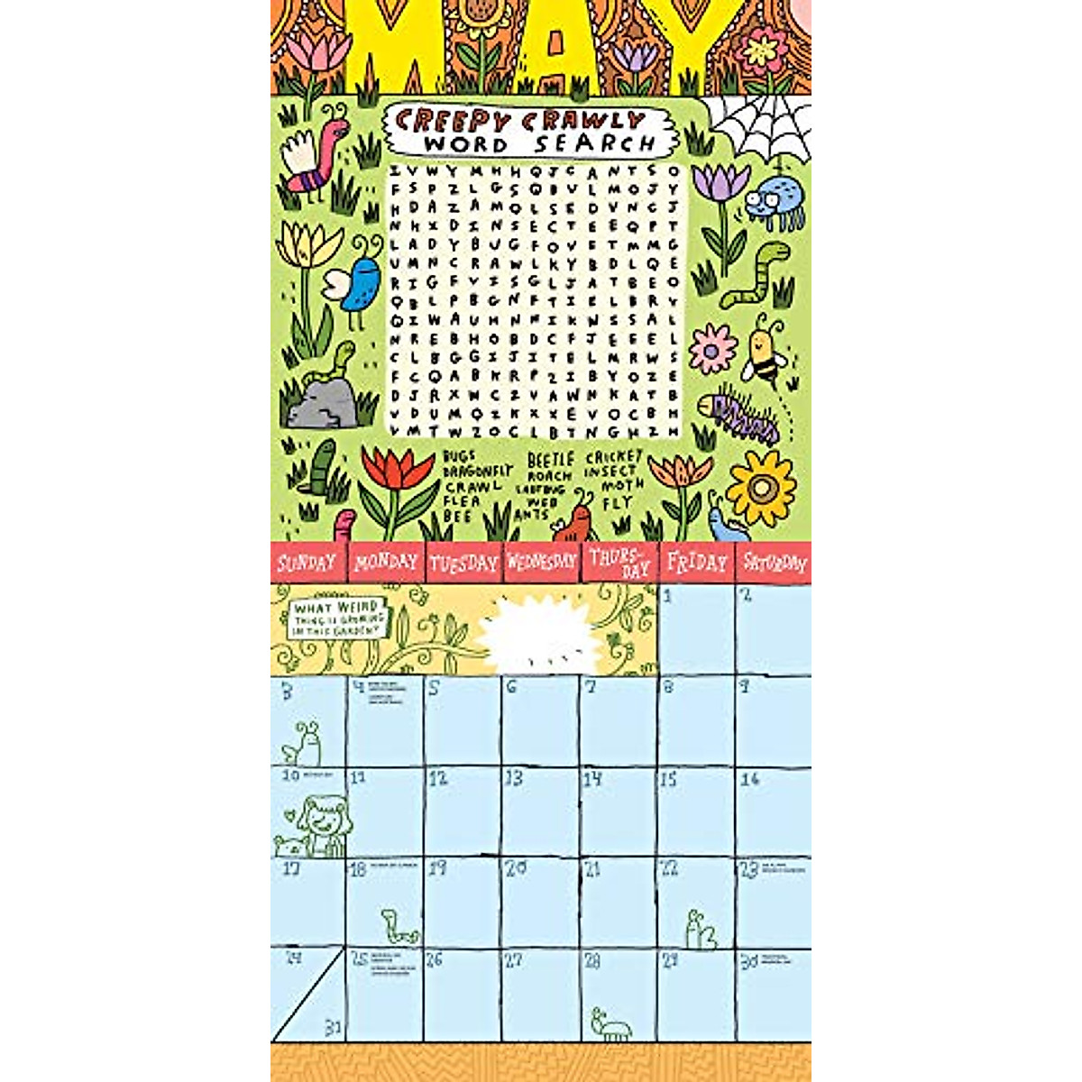 Kid's Awesome Activity Wall Calendar 2020