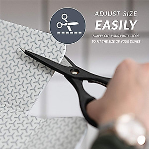 Bakeware Protectors - Set of 9 - Gray - 3 Pieces 19 X 15" Plus 3 Pieces 16 X 14" Plus 3 pieces 14 x 14" – Padded Pot and Pan Protectors To Protect Square And Rectangular Cookware