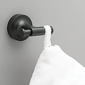 Franklin Brass VOI35-MB Voisin Double Towel Hook Bath Hardware Accessory in Matte Black