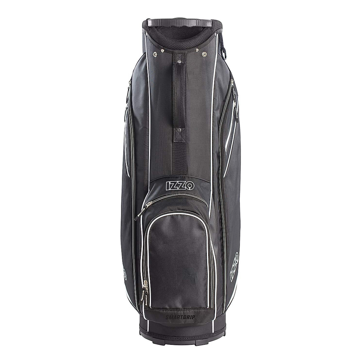 Izzo Golf Izzo Ultra-Lite Cart Golf Bag with Single Strap & Exclusive Features, Black, 3.8 Pound