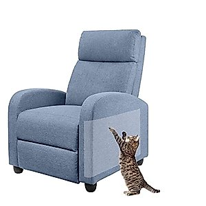 Anti Scratching Tapes, 10pcs Furniture Protectors For Cats, 0.1mm Cat Couch Protector, Clear Double Sided Cat Scratch Deterrent Tape for Furniture, Couch, Sofa, Chair and Leather, Cat Training Tape