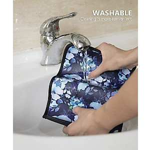 YR Vehicle Center Console Armrest Cover Pad, Universal Fit Soft Comfort Center Console Armrest Cushion for Car, Stylish Pattern Design Car Armrest Cover, White Flower