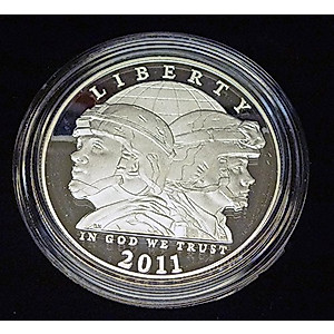 2011 P Modern Commemorative United States Army Commemorative Silver Proof $1 OGP US Mint