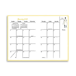 Blue Mountain Arts 2021 Weekly & Monthly Planner "When You Plant Positive Thoughts, Anything Is Possible..." 8 x 6 in. Spiral-Bound Date Book for Her, by Heather Stillufsen