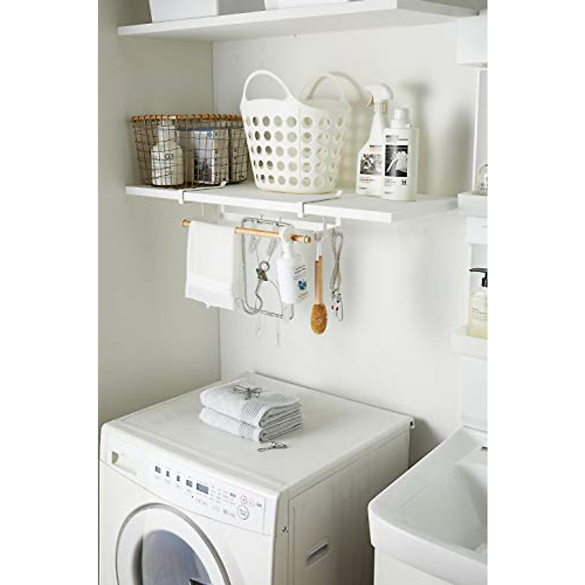 Yamazaki Home Tosca Under-Shelf Hanger Holder closet storage and organization systems, One Size, White